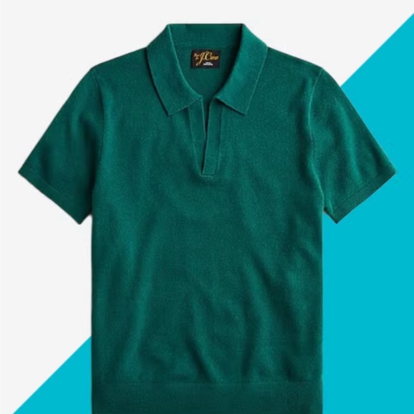 J. Crew | Sweaters | J Crew Mens Cashmere Short Sleeve Johnny Collar ...